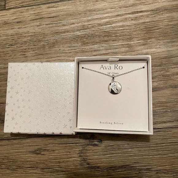 ava ro | Jewelry | Nib Ava Ro Footprint Necklace | Poshmark
